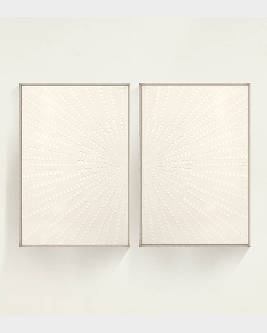 "Never Again" Original Diptych by Danielle Davis, 42" x 62" | Horchow