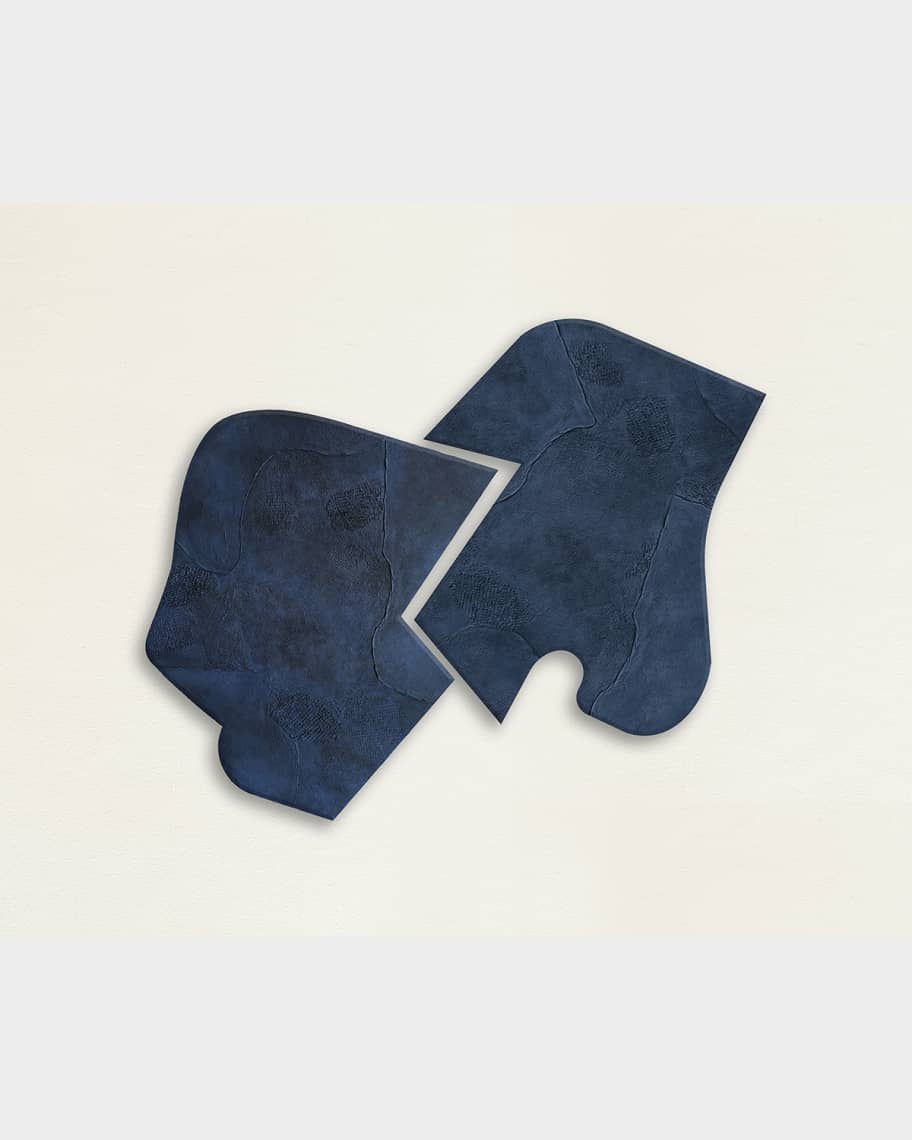 "Peeking Through Blue" Wall Sculptures by Jean Kenna, Set of 2 | Horchow
