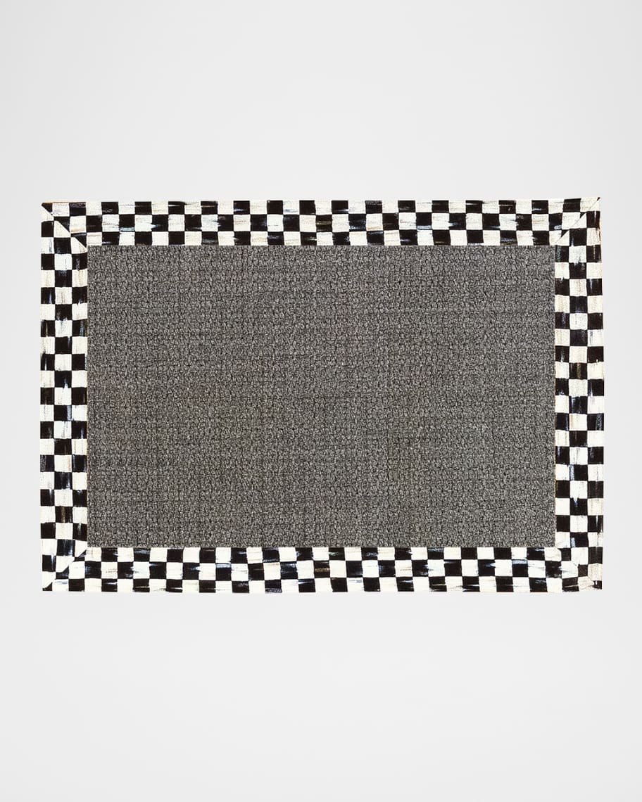 MacKenzie-Childs Courtly Check Grey Sisal Rug, 2' x 3' | Horchow