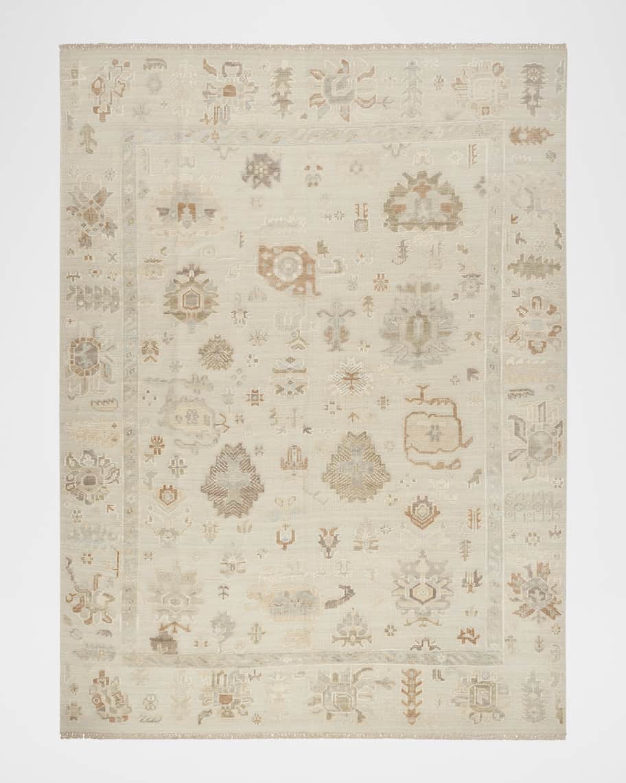 Nourison Whispers Cream Hand-Knotted Rug, 10' x 14' | Horchow