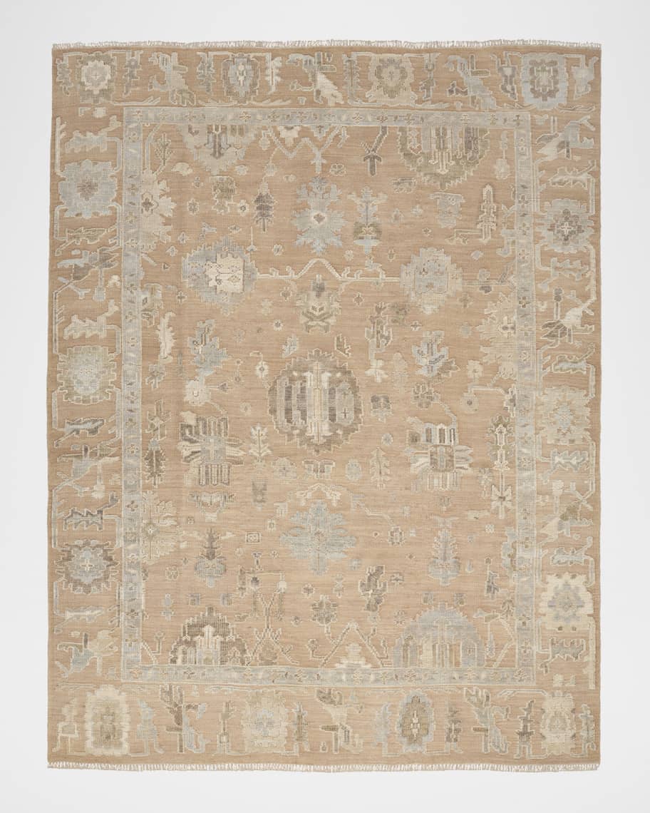 Nourison Whispers Mauve Hand-Knotted Rug, 9' x 12' | Horchow