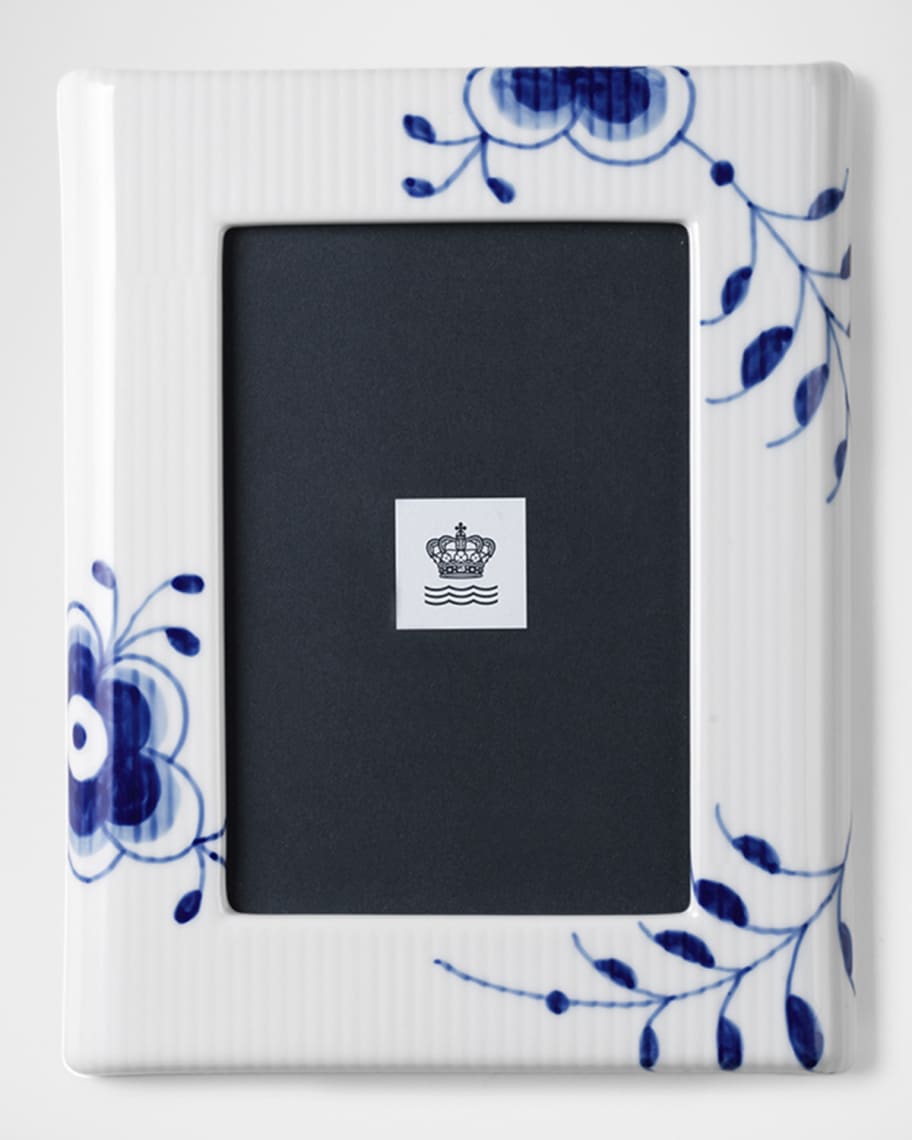 Royal Copenhagen Blue Fluted Mega Picture Frame, 4" x 6" | Horchow