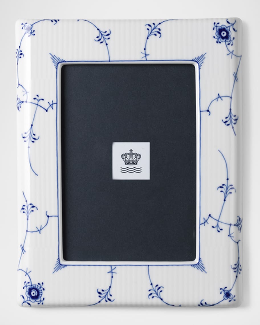 Royal Copenhagen Blue Fluted Plain Picture Frame, 4" x 6" | Horchow