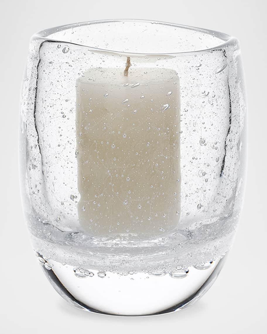 Simon Pearce Burlington Vela Hurricane with Stainless Steel Stand | Horchow