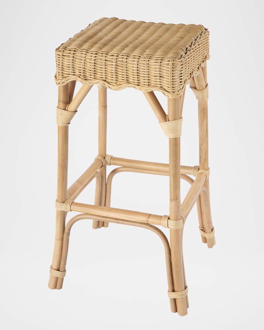 Butler Specialty Co Flora Rattan 30" Bar Stool | Horchow