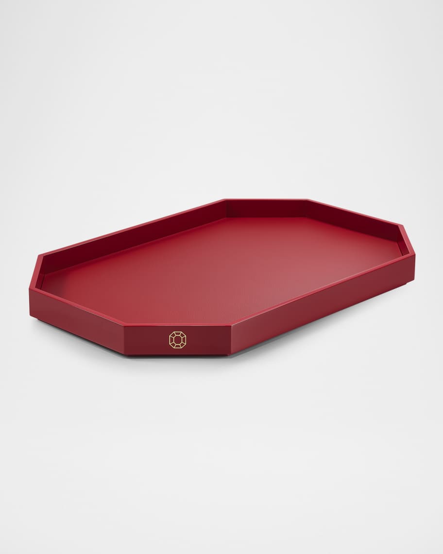 Baccarat Octagon Large Lacquered Tray, 24" | Horchow
