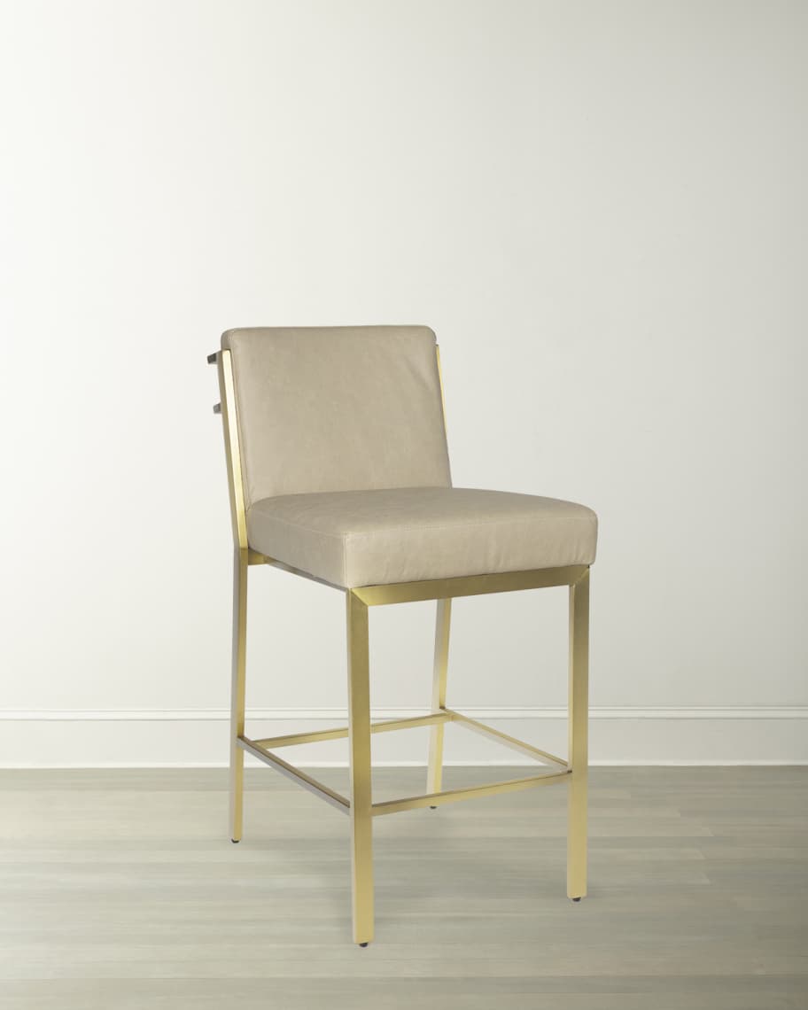 Regina Andrew Chantal Leather 25.5" Counter Stool | Horchow