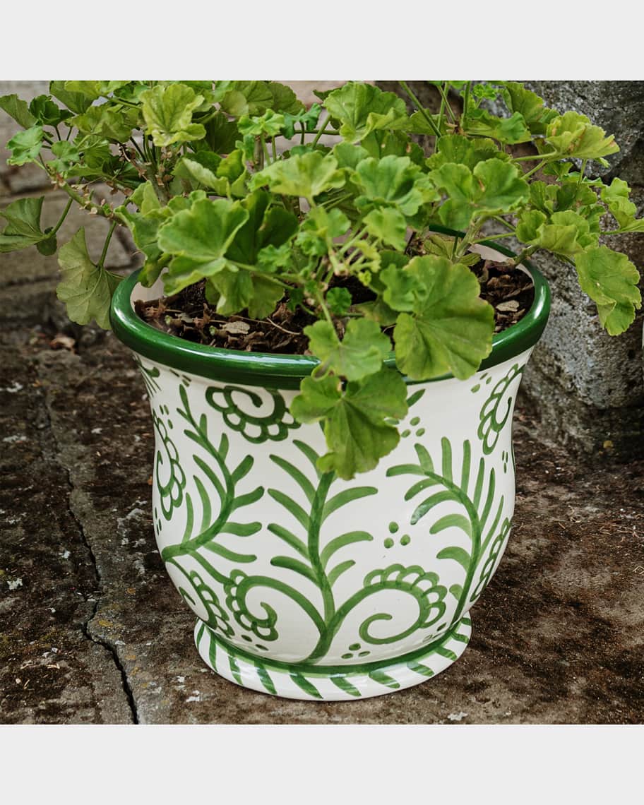 Vietri Verde Garden Round Planter | Horchow
