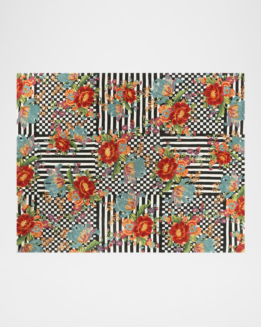 MacKenzie-Childs Courtly Flower Market Rug, 8' x 10' | Horchow