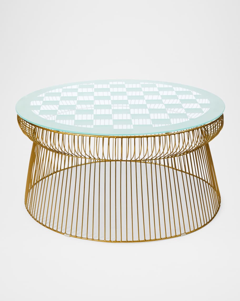 MacKenzie-Childs Gambit Wire Coffee Table | Horchow