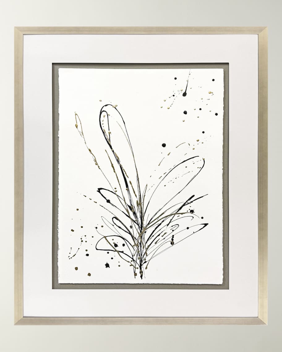 "Floral Splash II" Framed Giclee on Paper | Horchow