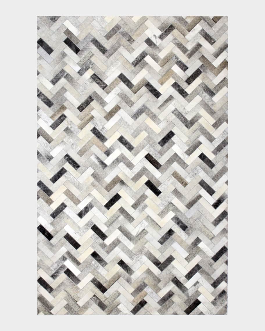 Quentin Hand-Stitched Hair on Hide Rug, 8' x 10' | Horchow