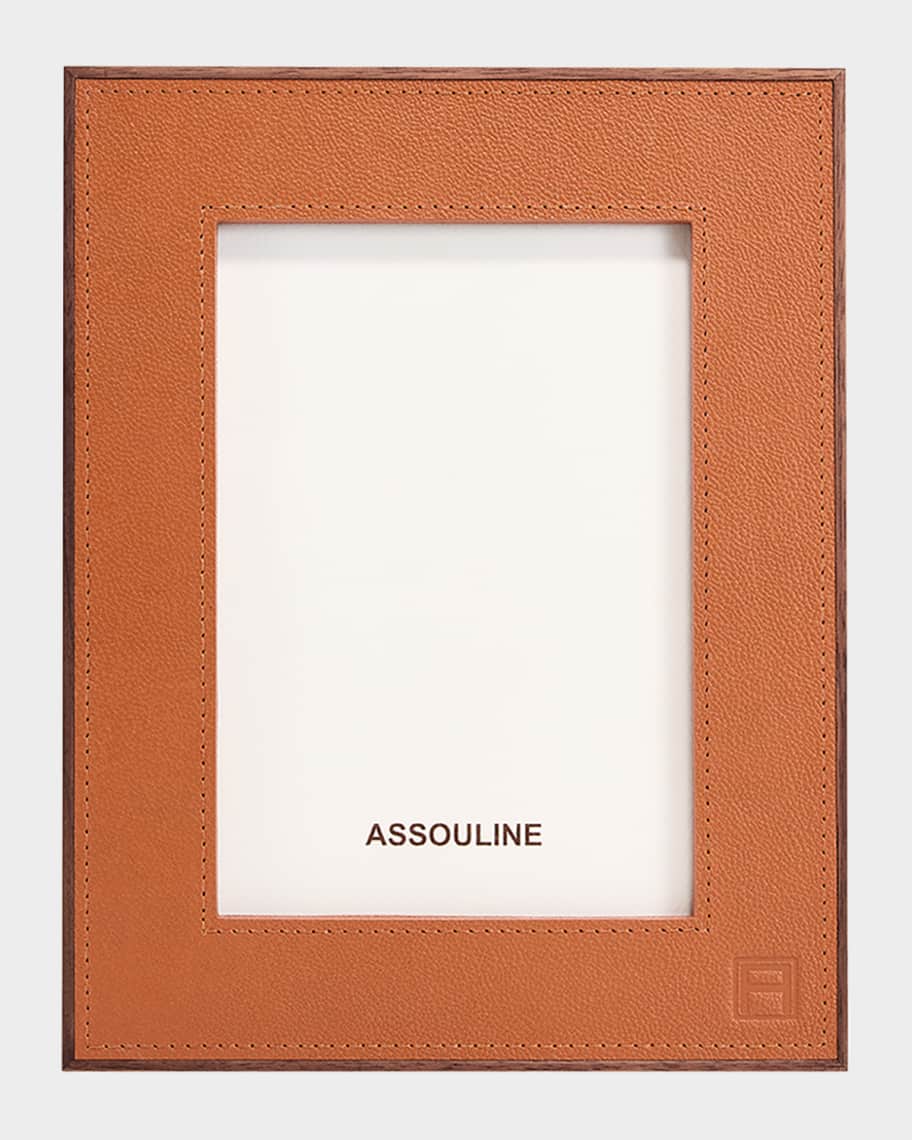 Assouline Heritage Leather Picture Frame, 5" x 7" | Horchow