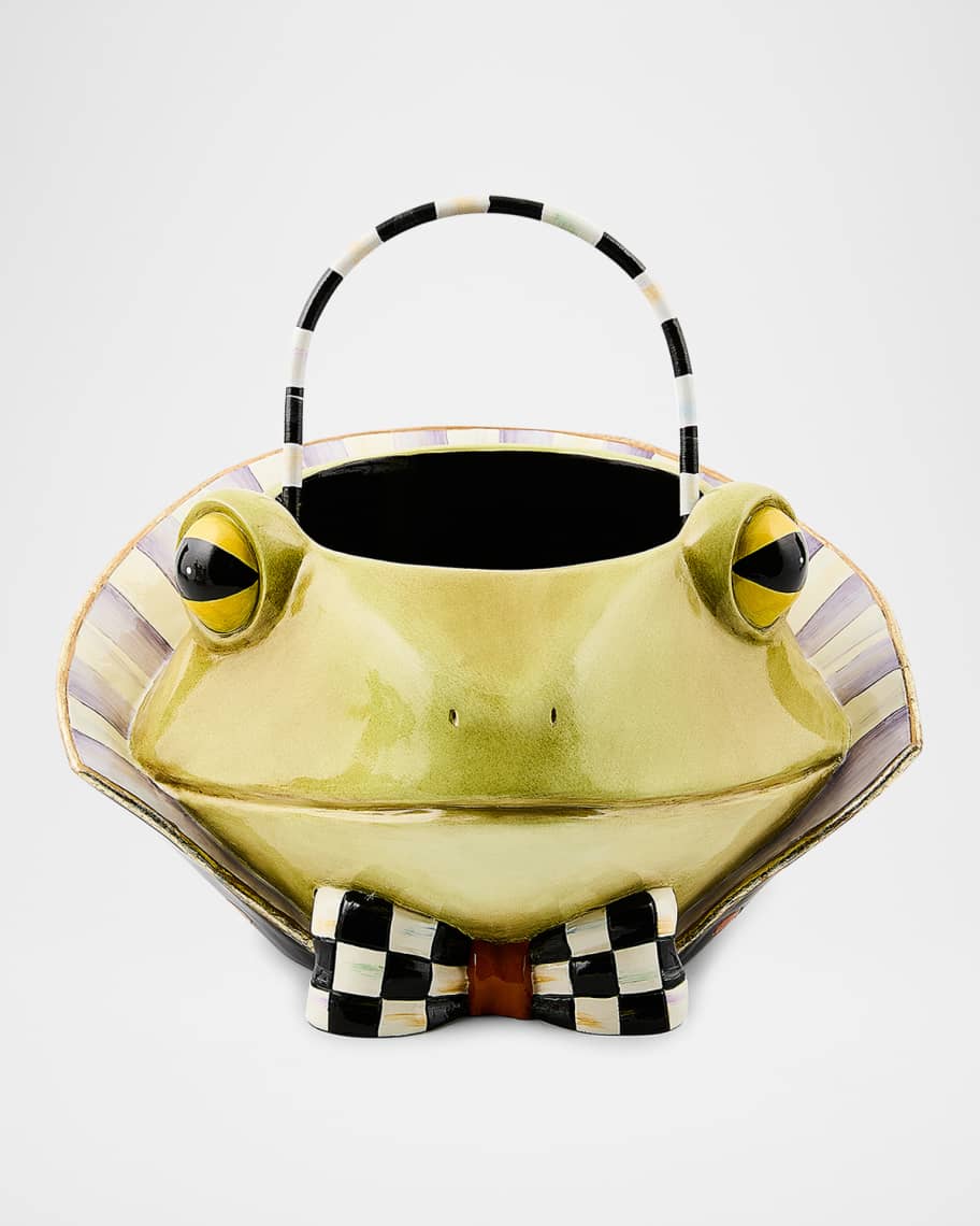 MacKenzie-Childs Halloween Fergal Frog Basket | Horchow