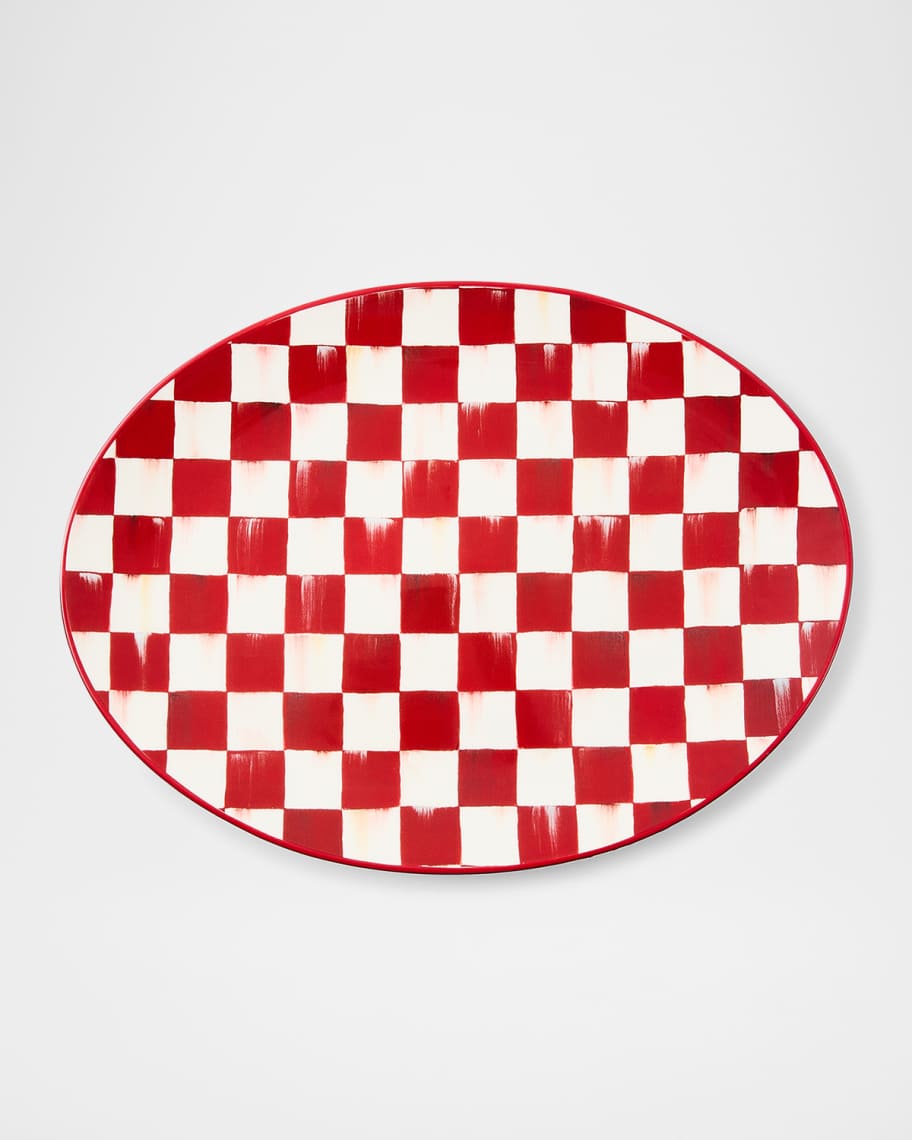 MacKenzie-Childs Cherry Check Serving Platter | Horchow