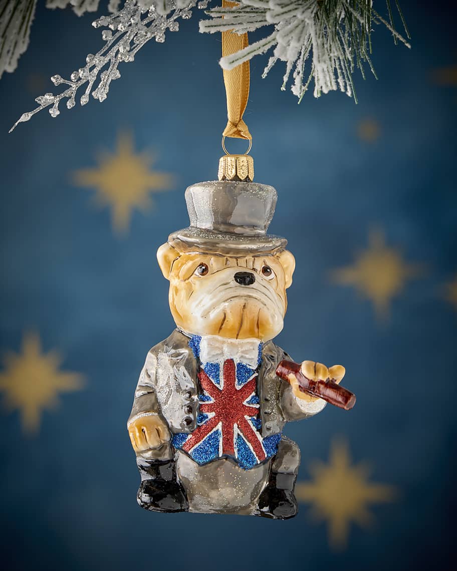 christmas english bulldog