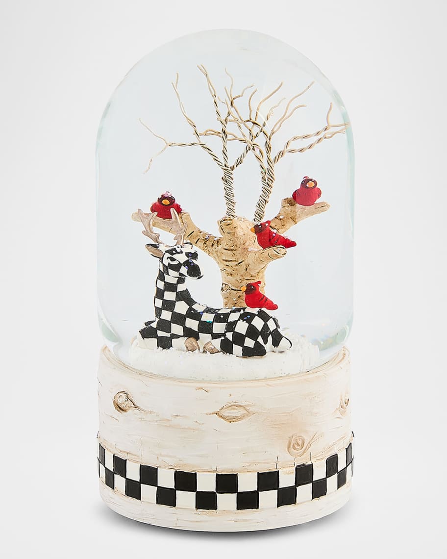 MacKenzie-Childs Farmhouse Deer Snow Globe | Horchow