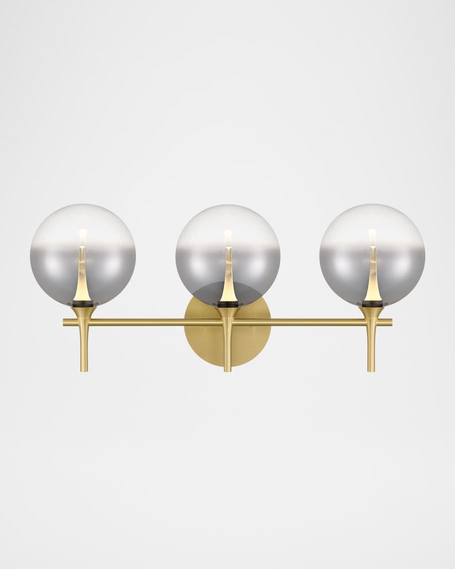 Eurofase Lissa 24" 3-Light LED Vanity Light, Gold/Smoke | Horchow