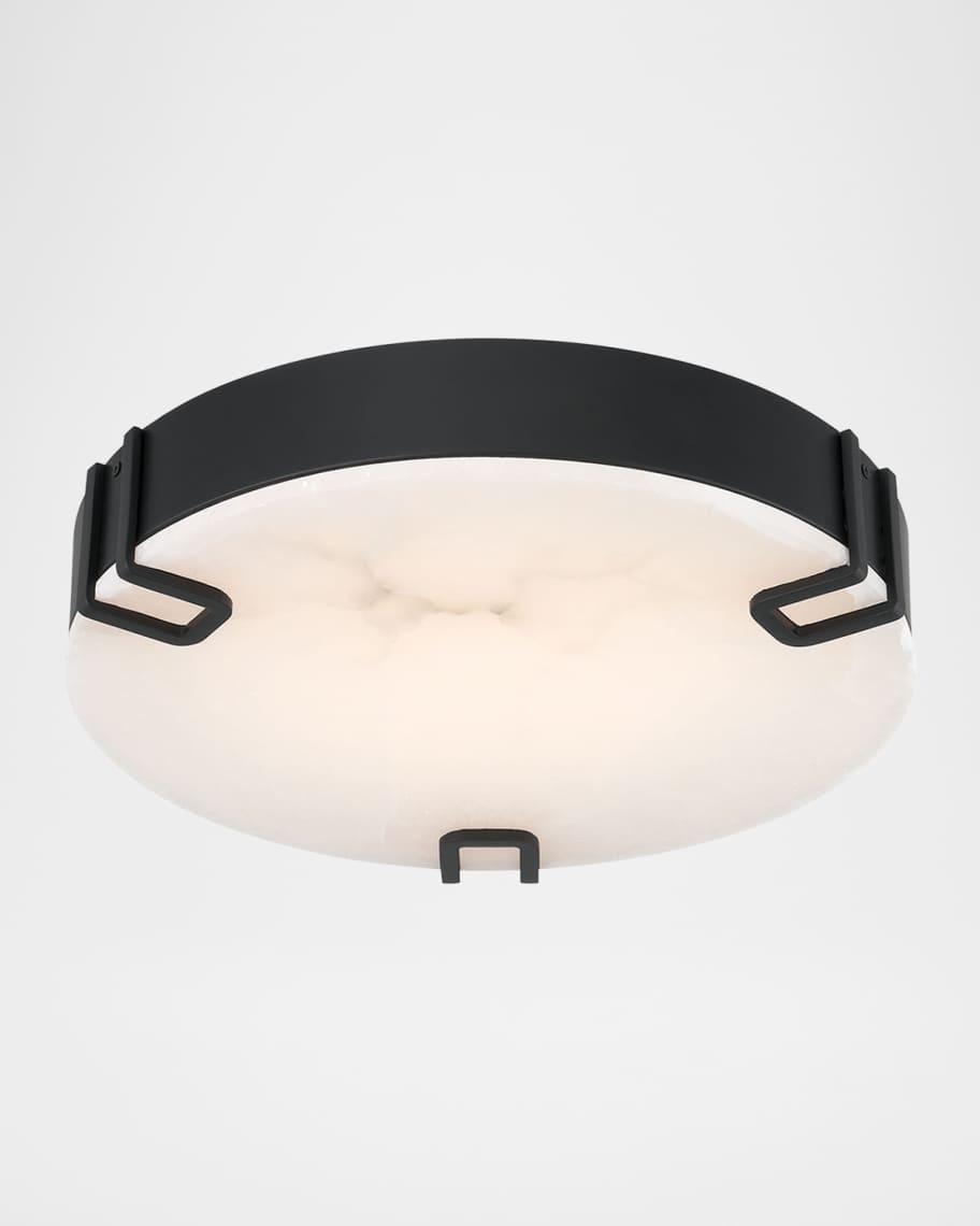 Eurofase Noga 16" LED Flush Mount, Matte Black | Horchow