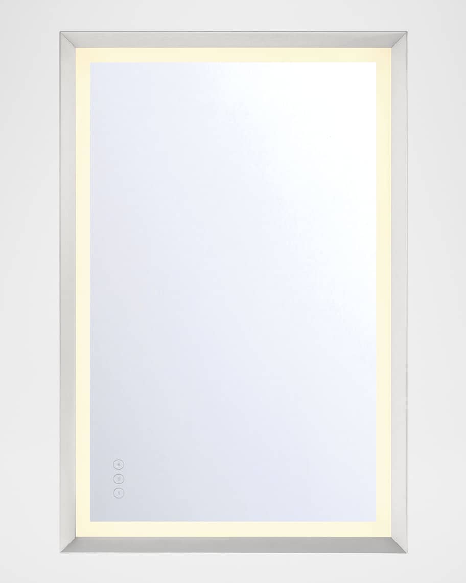 Eurofase Artell 36" LED Lighted Mirror, Silver | Horchow