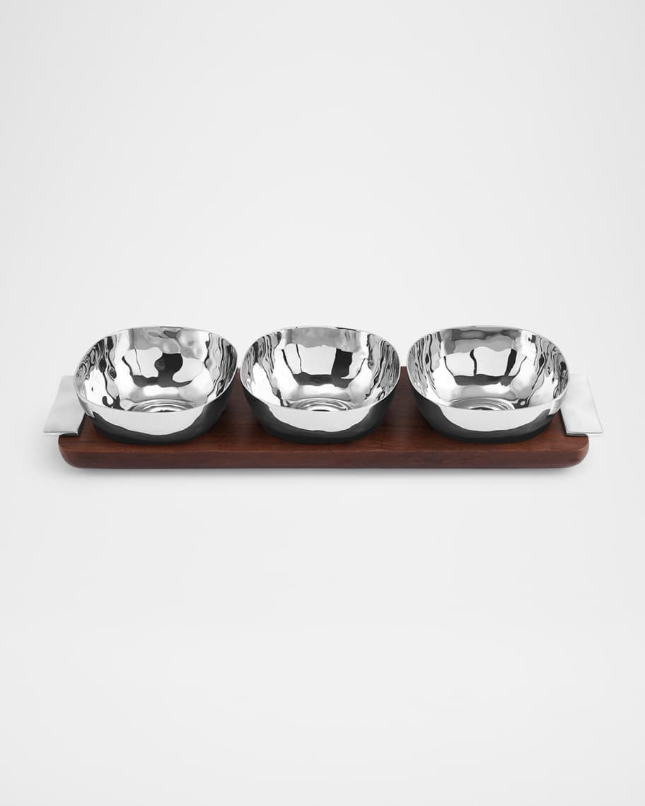 Michael Aram Reflective Triple Bowl | Horchow