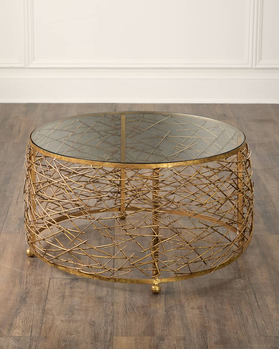 Twig Round Cocktail Table | Horchow