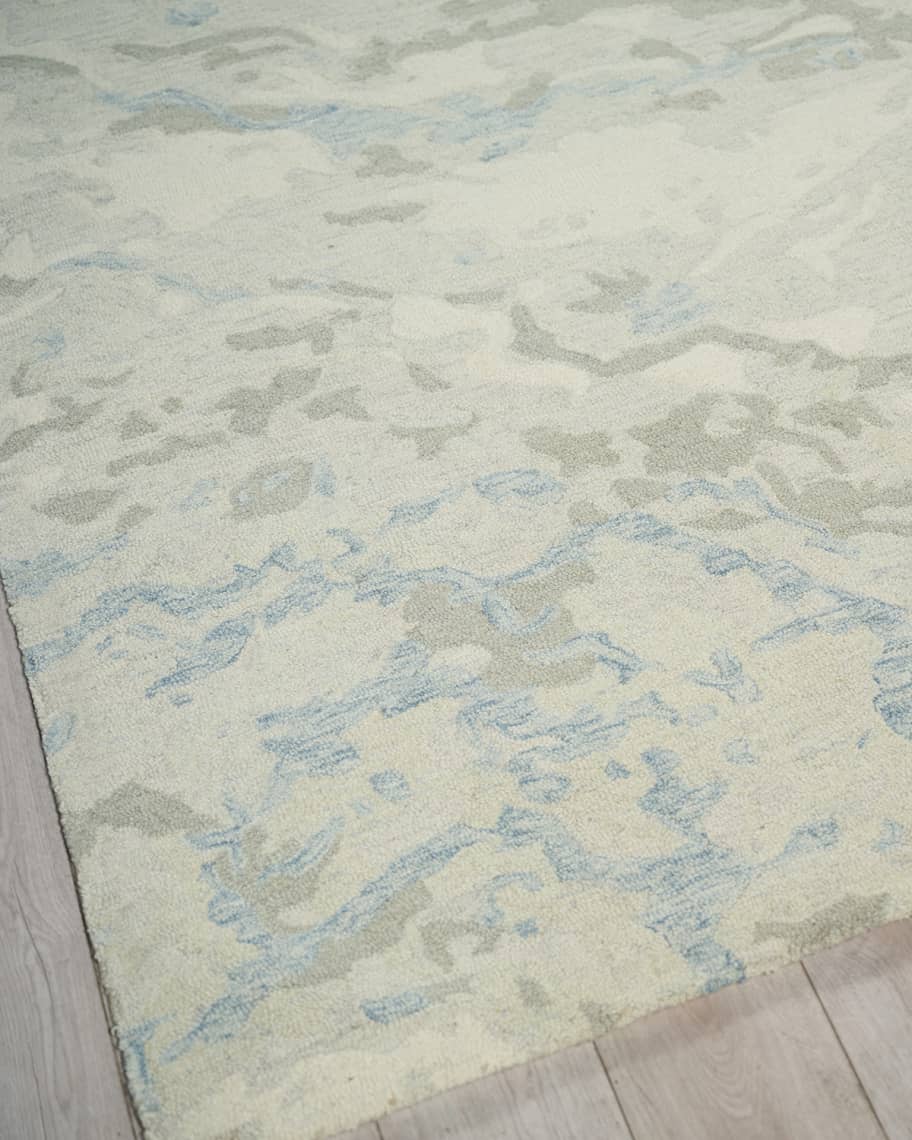 Exquisite Rugs Cortero Hand-Tufted Light Blue & Ivory Rug, 12' x 15 ...