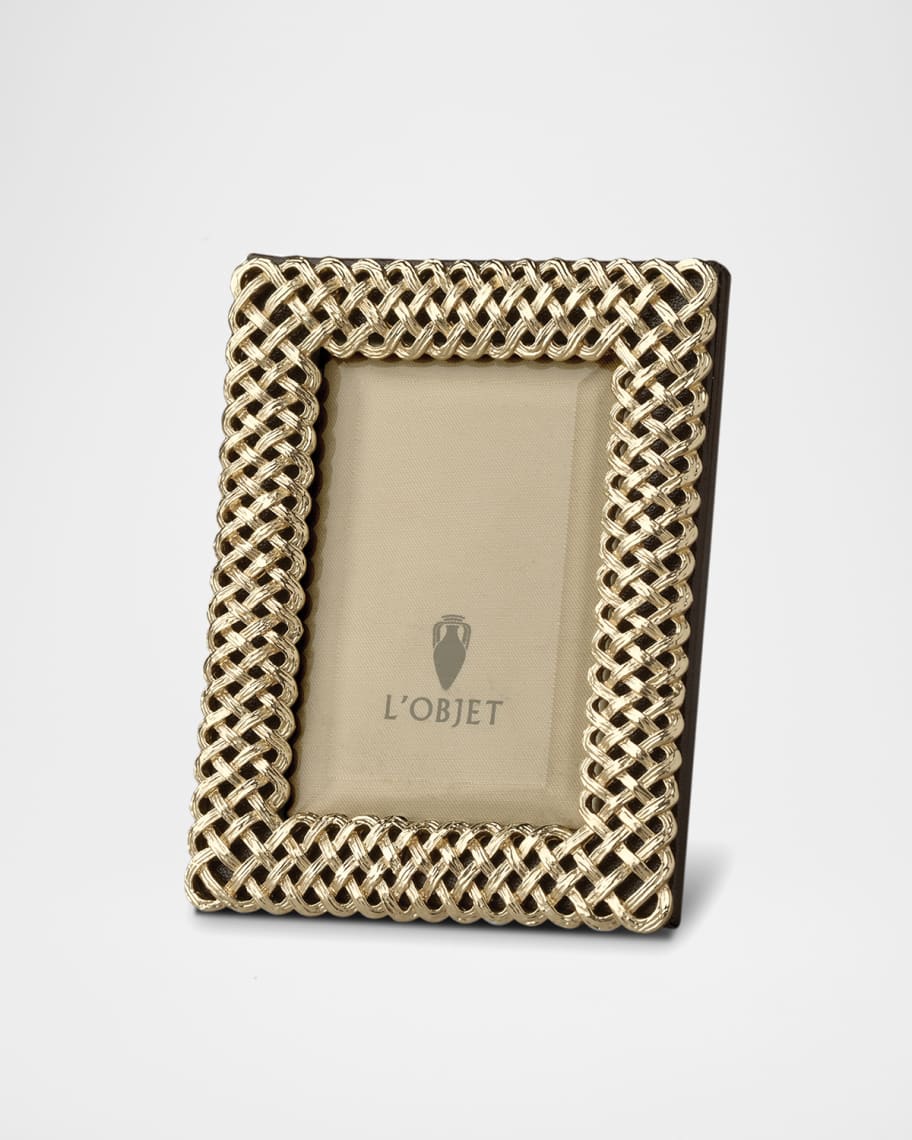 L'Objet 2x3 Gold Braid Frame | Horchow