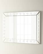 Rectangle Mirror with Acrylic Knobs | Horchow
