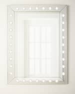 Rectangle Mirror with Acrylic Knobs | Horchow