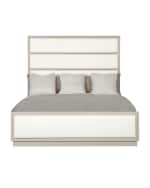 Axiom upholstered panel bed store