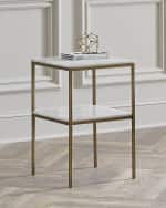 Four Hands Isaac Marble Side Table | Horchow