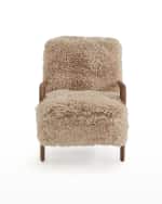 Interlude Home Angelica Sheepskin Lounge Chair | Horchow