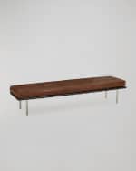 Regina Andrew Tufted Leather Gallery Bench | Horchow