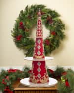 Katherine's Collection Christmas in the City Tree Tiered Tray Server ...