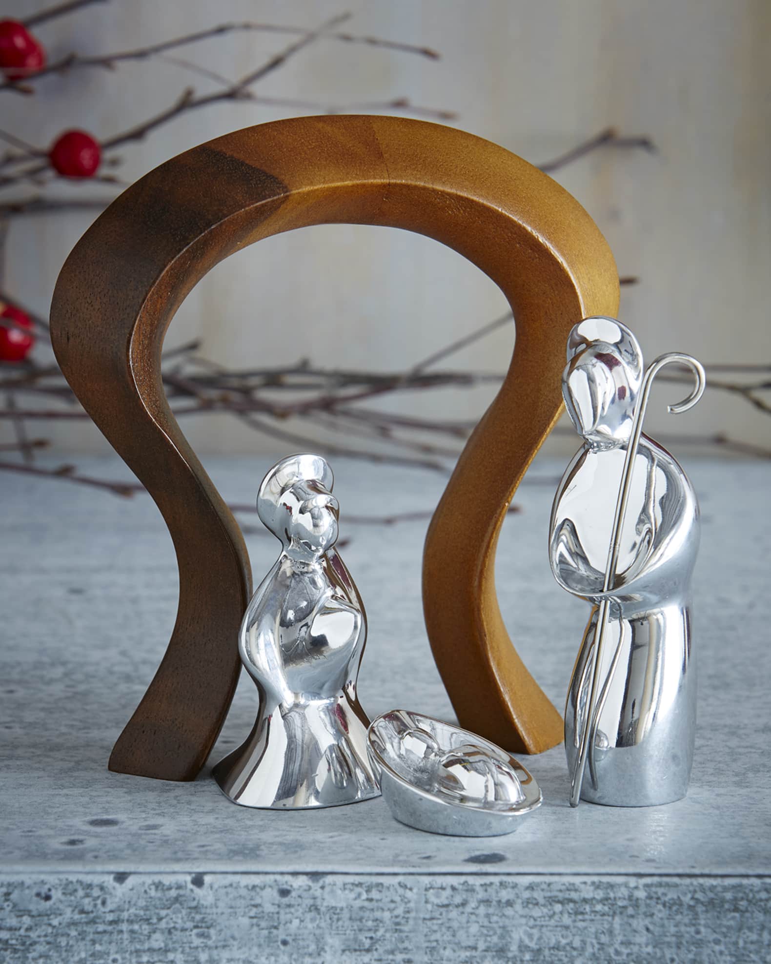 Nambe Miniature Nativity Set | Horchow