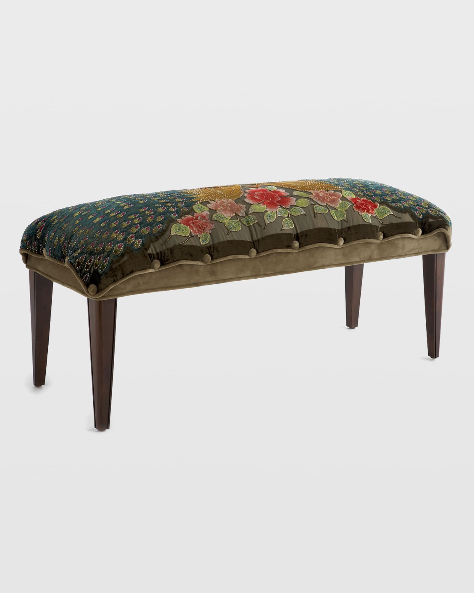 Haute House Peacock Bench, 42" | Horchow