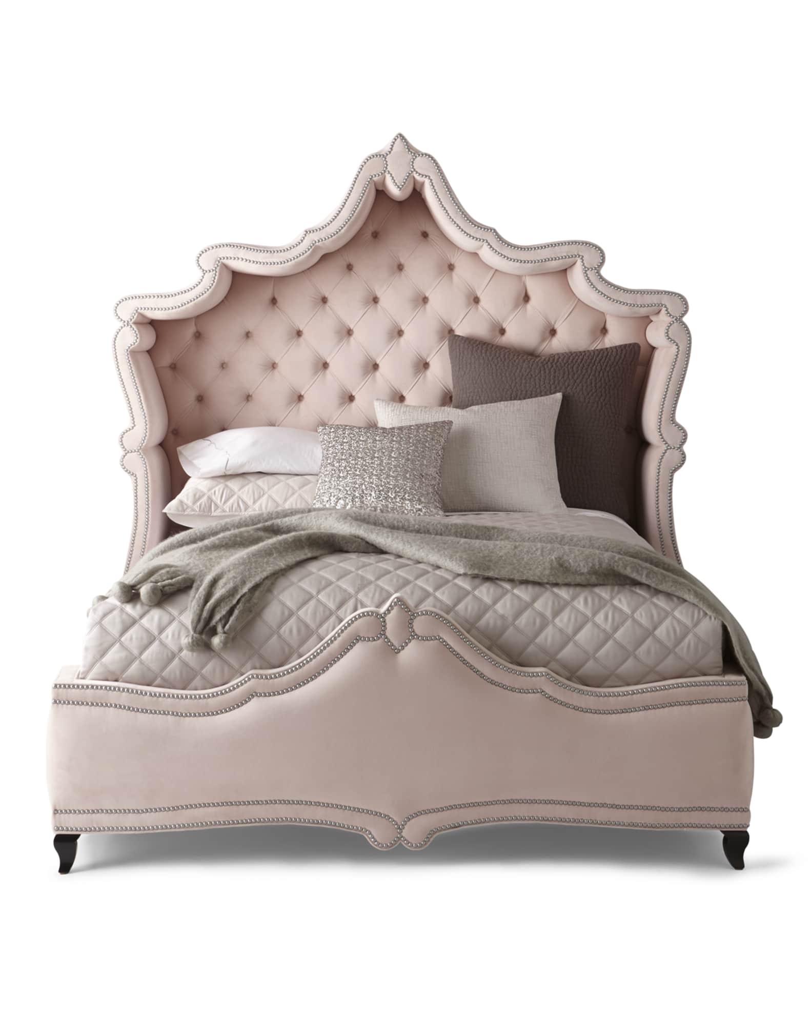 Haute House Blush Antoinette King Bed Horchow
