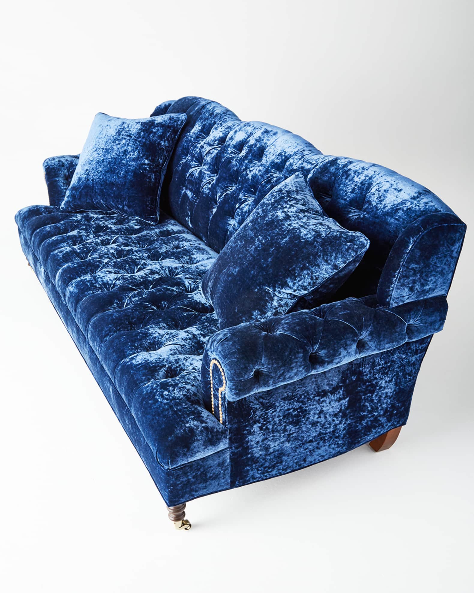 Crushed velvet loveseat store