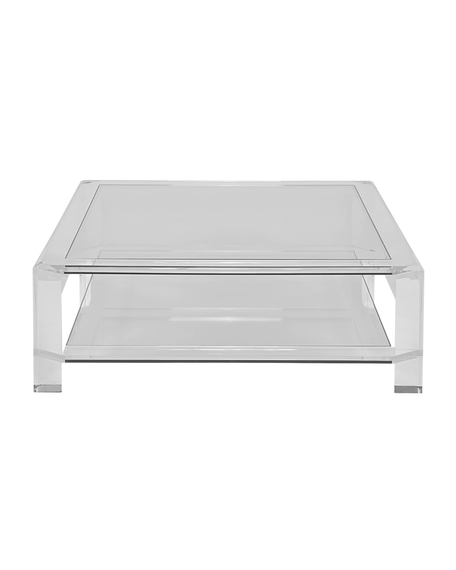 Interlude Home Surrey Acrylic Square Cocktail Table | Horchow