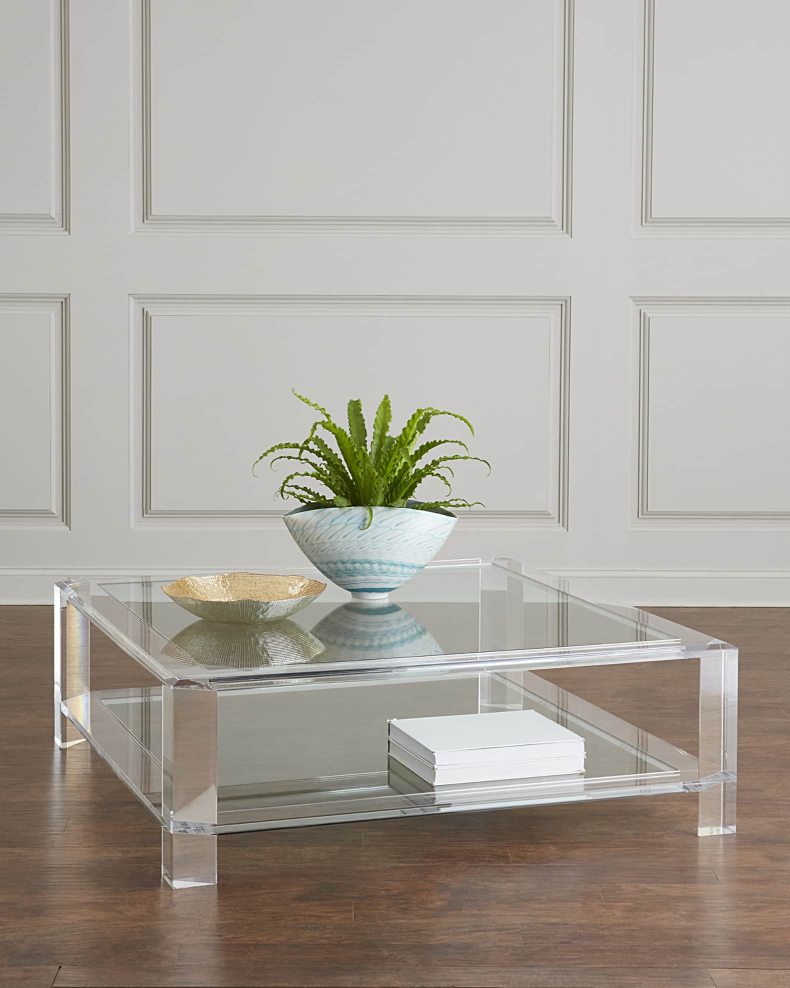 Interlude Home Surrey Acrylic Square Cocktail Table | Horchow