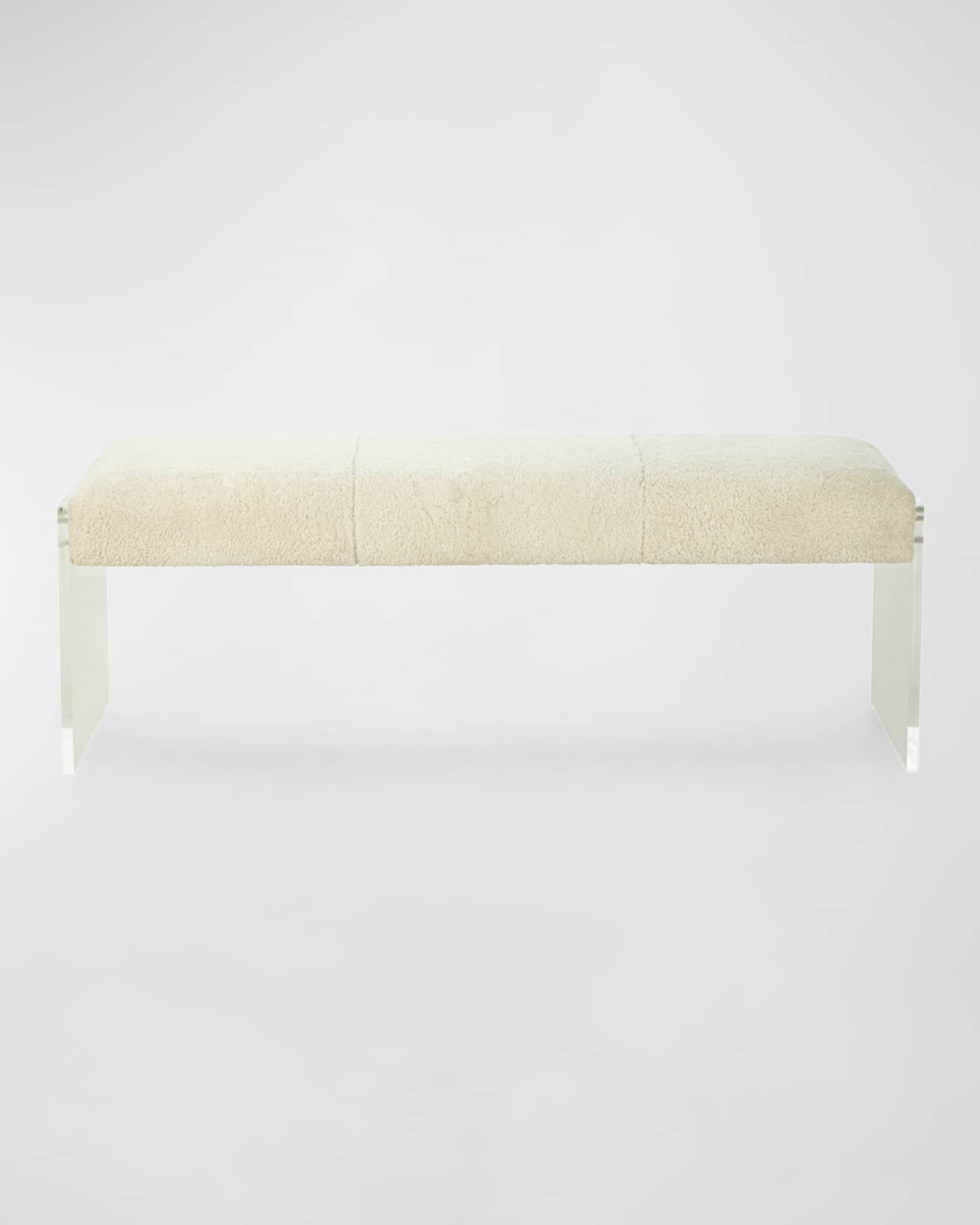 Interlude Home Wallis Shearling Bench | Horchow