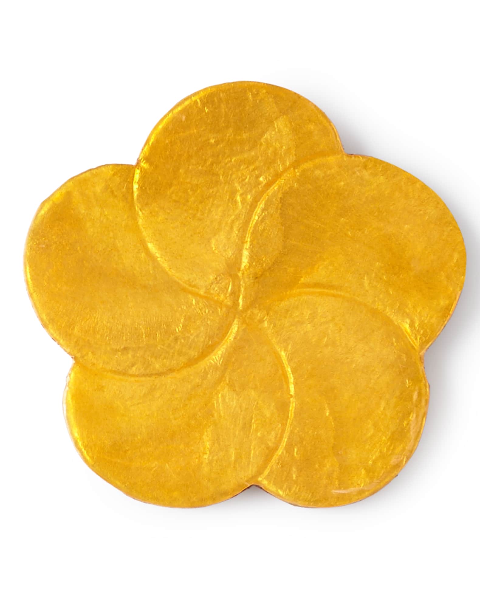 Four 4" Round Capiz Shell Coasters | Horchow