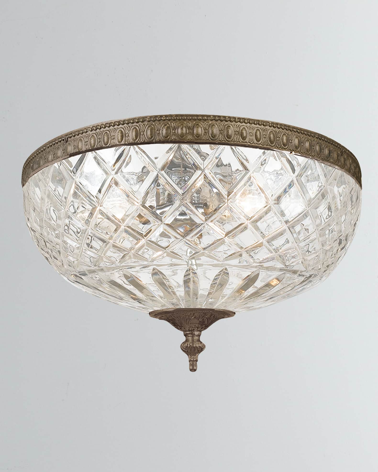 Crystorama 3-Light Crystal Ceiling Mount | Horchow