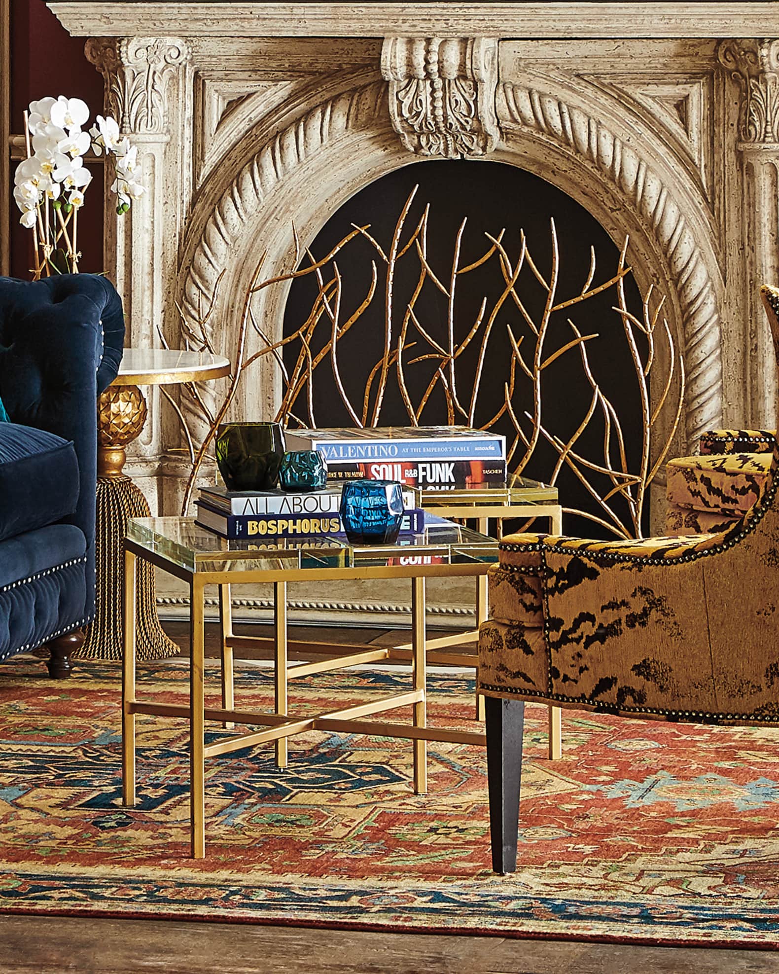 John-Richard Collection Double Glass Block Bunching Coffee Table | Horchow