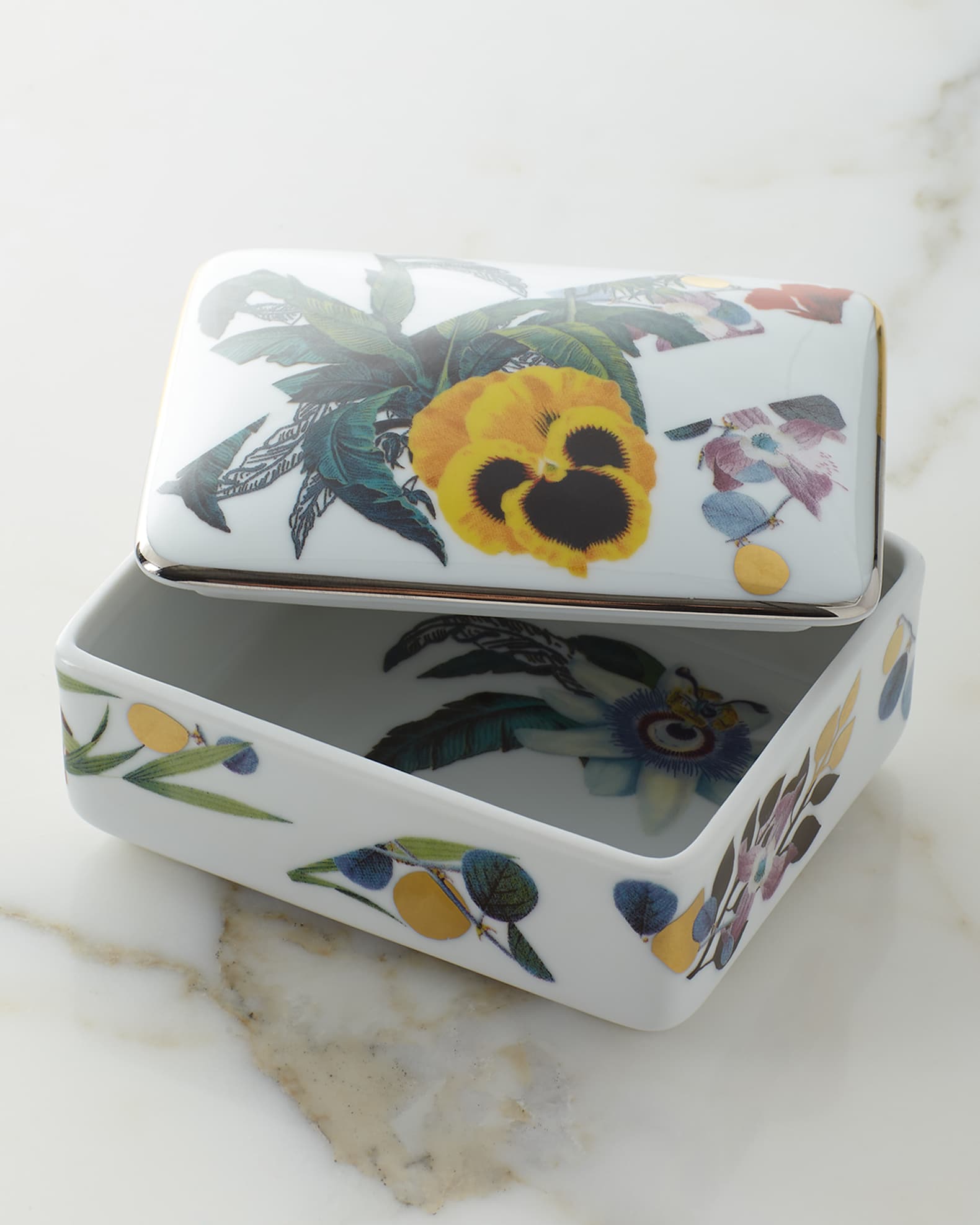 Christian LaCroix X Vista Alegre American Floral Porcelain Box | Horchow