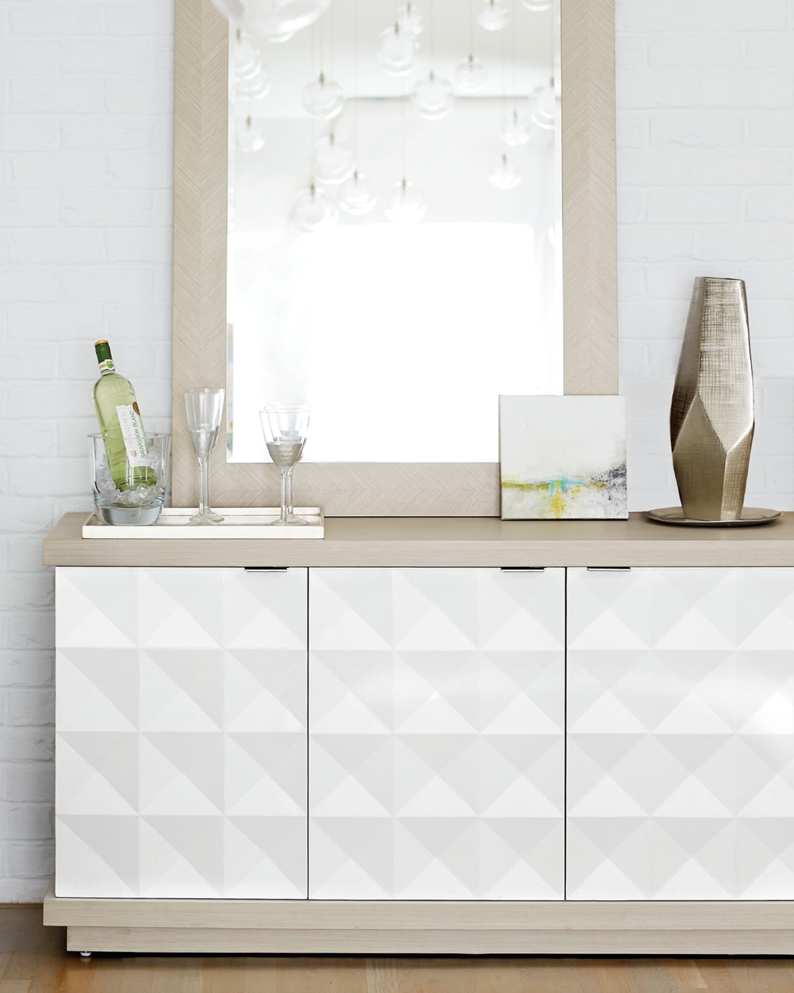 Bernhardt Axiom Four Door Dining Console | Horchow