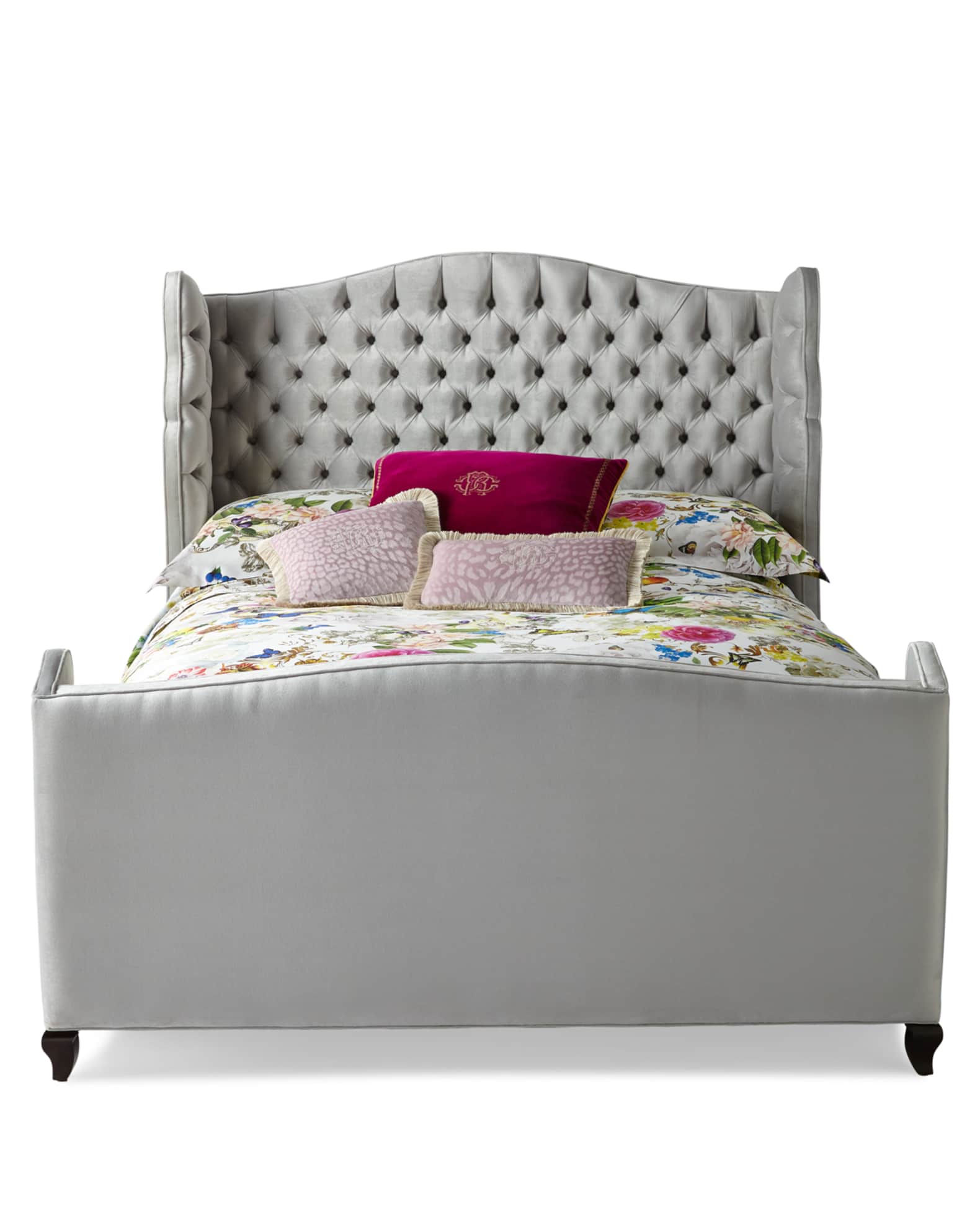 Haute House Beau Tufted Wing Back King Bed