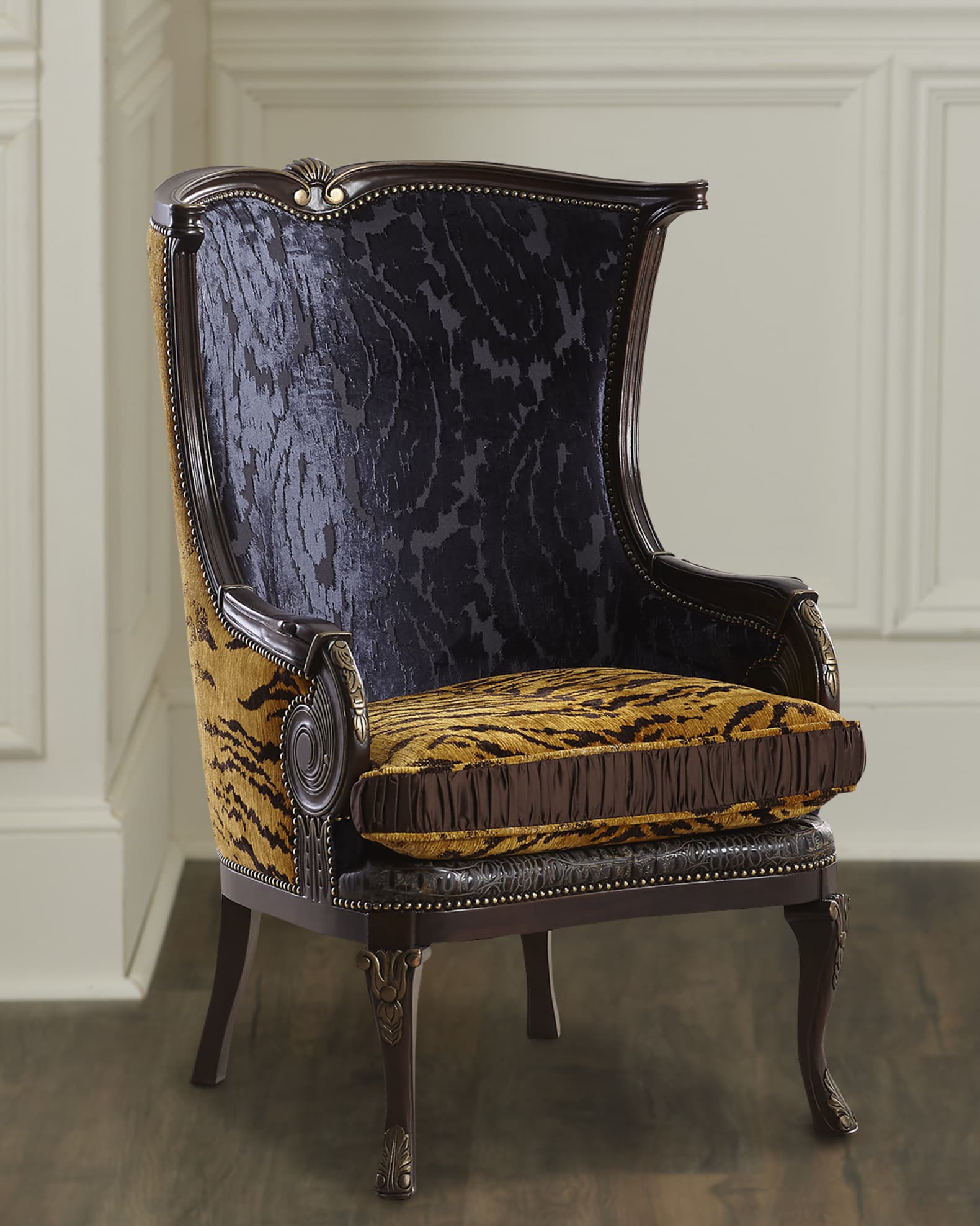 Massoud Audra Wing Chair | Horchow