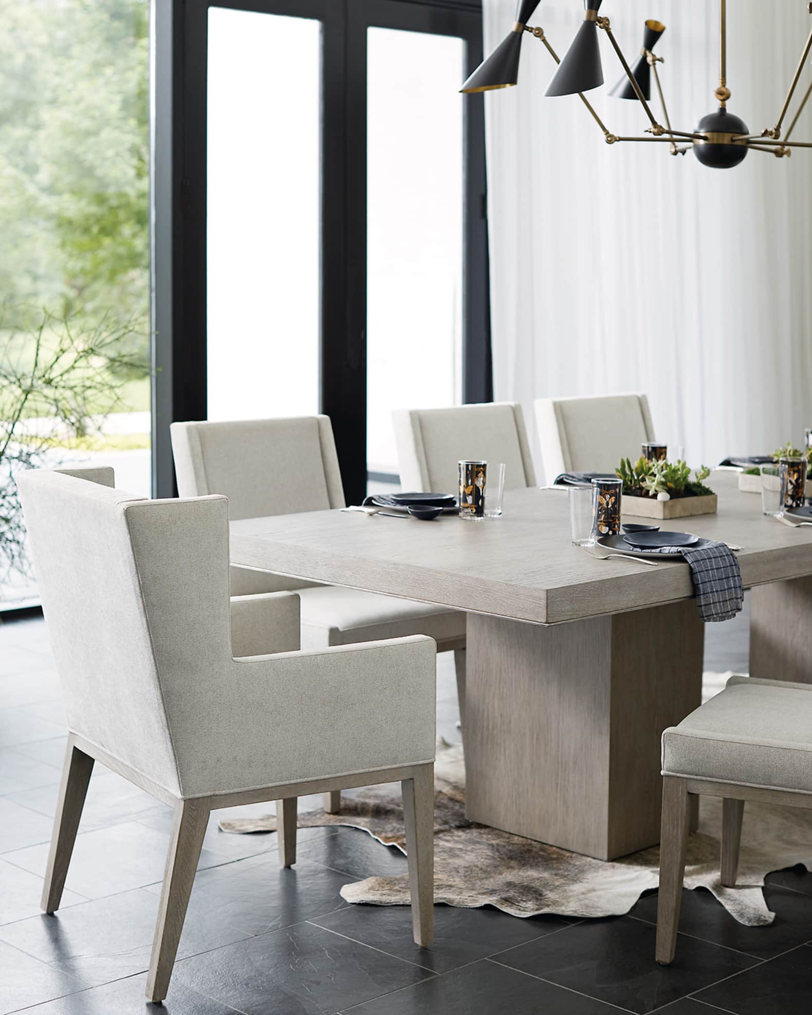 Bernhardt Linea Double Pedestal Dining Table | Horchow